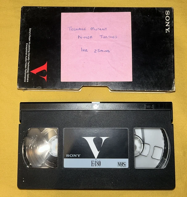 TEENAGE MUTANT NINJA Turtles TMNT The Movie VHS Recorded Tape W/UK ...