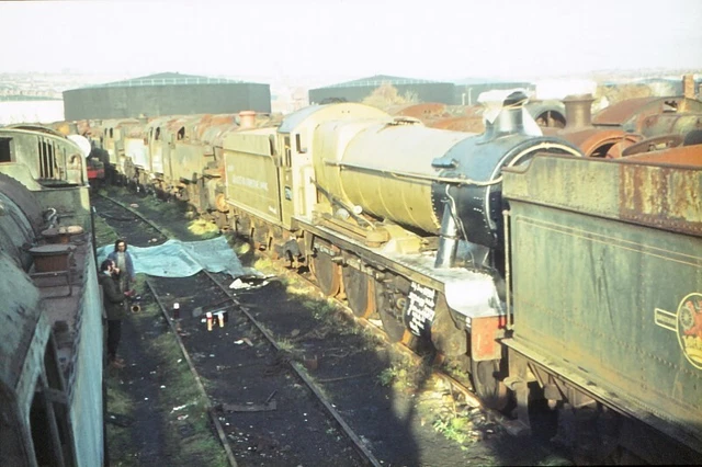 ORIGINAL 35MM SLIDE GWR 6990 "WITHERSLACK HALL" IN WOODHAMS BARRY ...