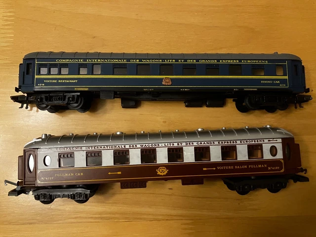 TWO HO 'Grands Express Europeens' Coaches Pullman-Lima and Dining Car ...