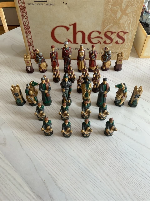 STUDIO ANNE CARLTON - Crusades Hand-Painted Chess Set £97.71 - PicClick UK