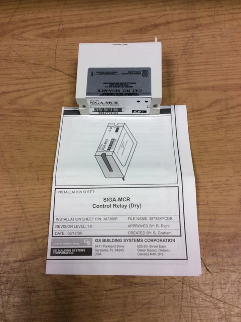EST SIGA-MCR SIGNAL Control Module EDWARDS FIRE ALARM £12.95 - PicClick UK