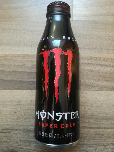MONSTER SUPER COLA Energy Drink Voll Dose Alu Flasche Bottle Full Can ...
