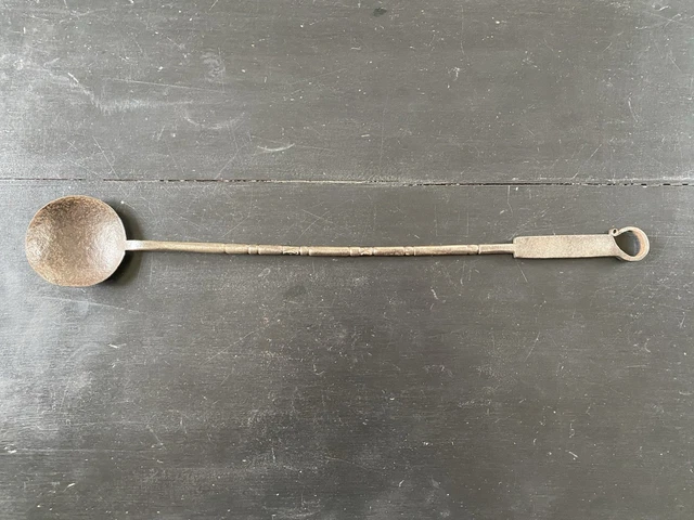 LOUCHE ANCIENNE fer forgé/XVIII ème??/Haute époque??/Art populaire/1733 ...