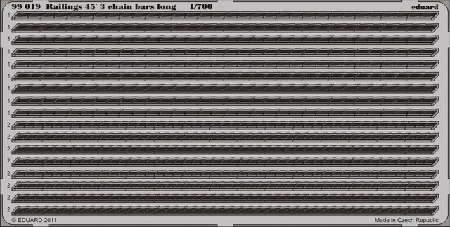 EDUARD 99019 1:700 Railings 45´ 3 chain bars long £14.66 - PicClick UK