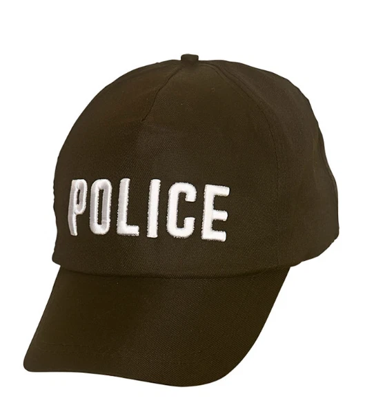 NEW POLICE CAP Cop Hat Officer Uniform Adults Fun Fancy Dress ...