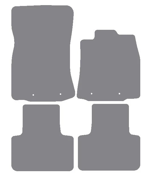 FITS JAGUAR XJ Series X351 SWB Front Eyelet 09-19 Grey Premium Car Mats ...