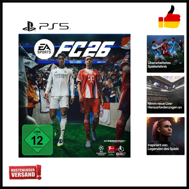 EA SPORTS FC 26 Standard Edition PS5 Disc Version Deutsch für PlayStation 5 EUR 67,99 - PicClick DE
