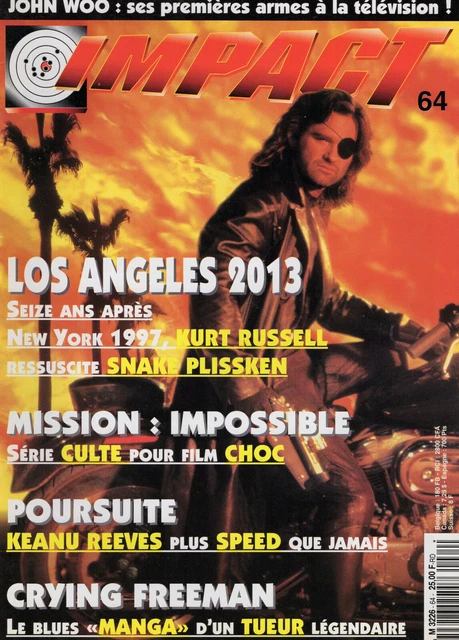 IMPACT N°64 OCTOBRE 1996 Kurt Russell Keanu Reeves Crying Freeman EUR 8 ...