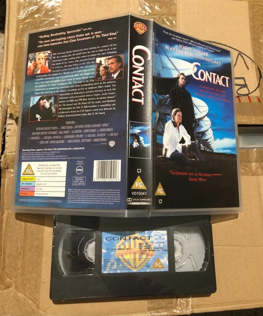 CONTACT {1997, JODIE Foster} Ex-Rental Big Box Vhs Brand New & Sealed ...