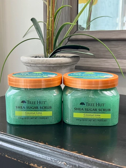 TREE HUT COCONUT LIME Shea Sugar Scrub £26.23 - PicClick UK