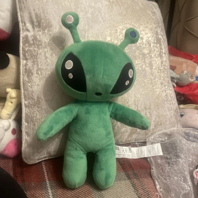 IKEA AFTONSPARV ALIEN Green Plush Soft Toy Comforter 34cm £12.99 ...