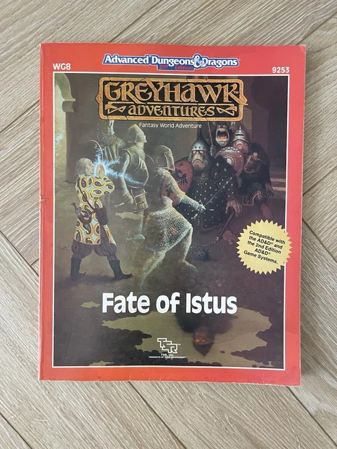ADVANCED DUNGEONS & Dragons AD&D 2nd Ed Greyhawk Fates Of Istus 9253 ...