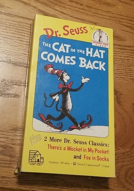 Dr Seuss The Cat In The Hat Comes Back Vhs Tape £1 09 Picclick Uk