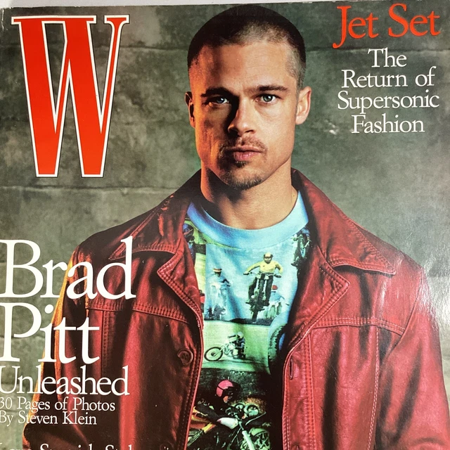 BRAD PITT STEVEN Klein Shoot Rare Vintage W Magazine 1999 Fight Club ...