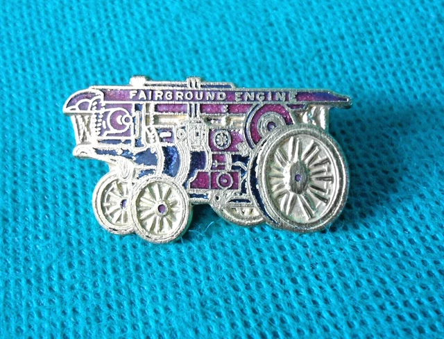 VTG 1970S ROAD Locomotive Steam Engine Showmans Fairground Metal Enamel ...