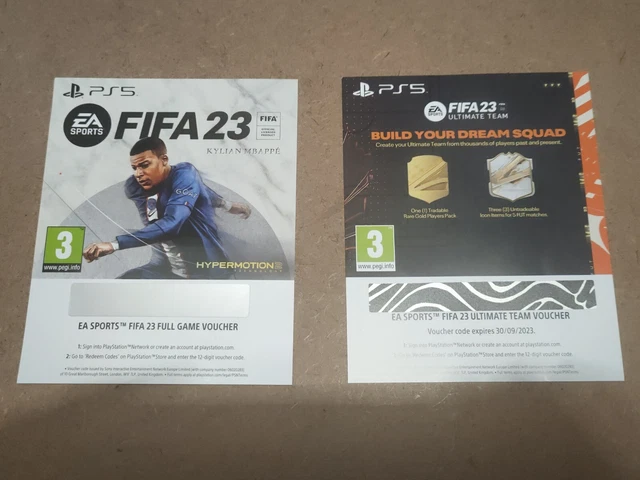 FIFA 23 PLAYSTATION 5 Codice Digitale + Ultimate Team Voucher EUR 36,00 ...