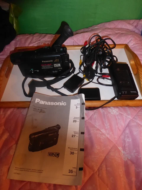VINTAGE PANASONIC NV-A1B VHS-C Camcorder Video Camera 1994 With ...