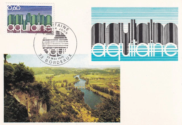 CARTE POSTALE 1ER jour 1976 Série des Régions Aquitaine 1 EUR 3,00 - PicClick FR