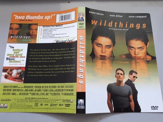 WILD THINGS - Kevin Bacon Neve Campbell US NTSC Region 1 DVD Denise ...