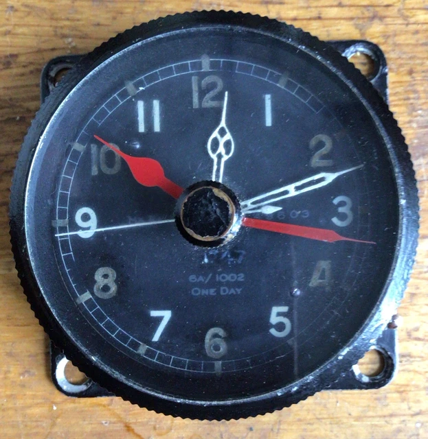 WW2 AIRCRAFT CLOCK by Smith, One Day, Works Intermittently £72.48 ...