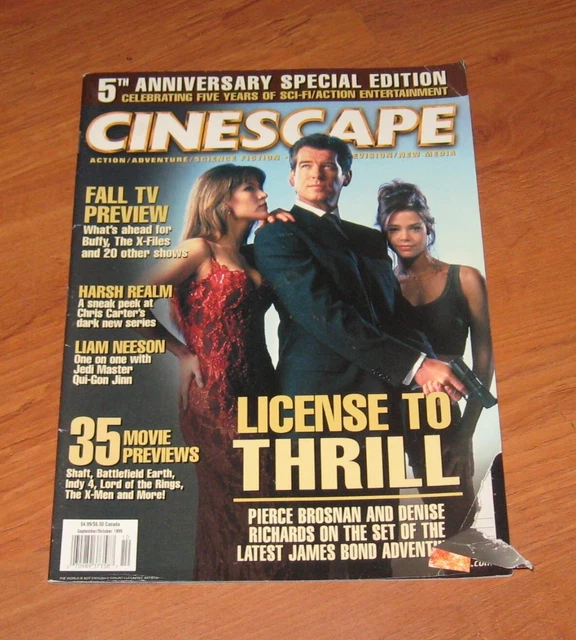 MAGAZINE CINESCAPE PIERCE BROSNAN Denise Richards BUFFY Liam Neeson ...