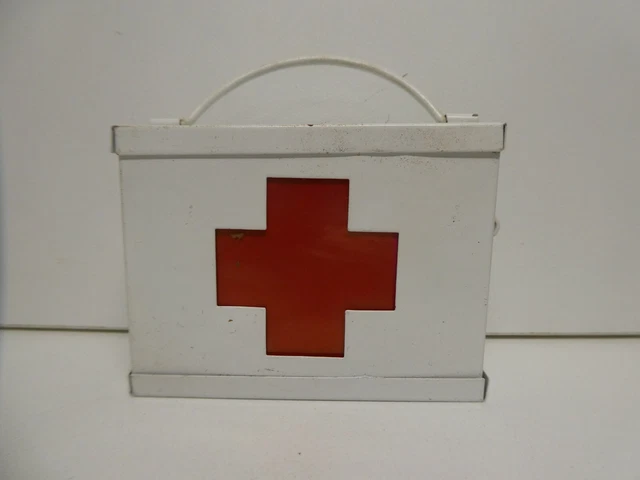 NOVELTY RED CROSS First Aid Tin Vintage Money Box Piggy Bank $56.00 ...