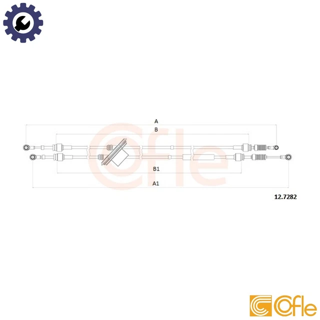 CABLE PULL MANUAL TRANSMISSION 12.7282 FOR FIAT DOBLO/MPV/MONOCAB/Box ...
