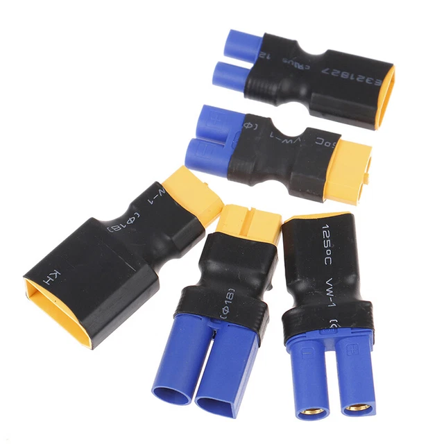 XT60 TO XT90 EC5 EC3 Adapter Plug For RC Lipo Battery Control Charger ...