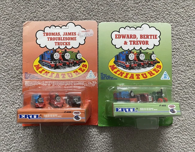 THOMAS THE TANK Engine ERTL 1991 Miniatures Set New Sealed #4030 #4033 ...