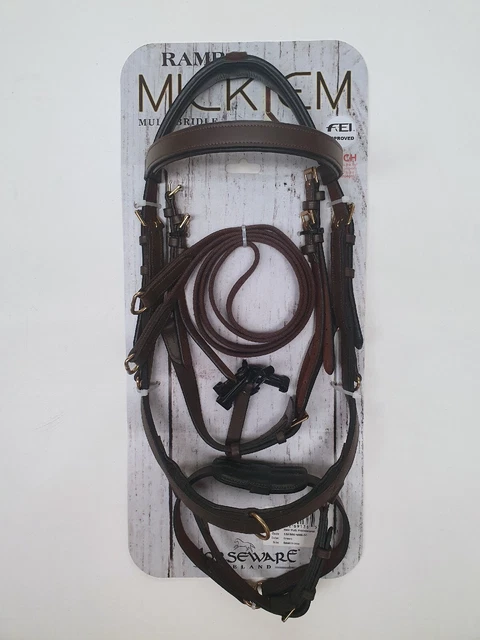 BROWN RAMBO MICKLEM Multibridle Small Horse Cob Complete Set £75.00 - PicClick UK
