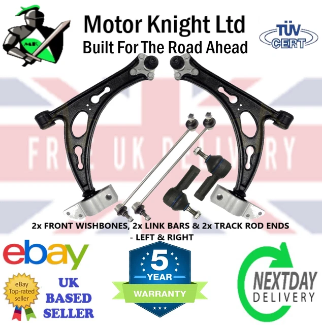 VW GOLF MK5 05-09 Front Suspension Control Arm 'Cast' Wishbones, Links ...
