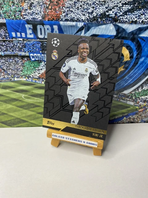 TOPPS MATCH ATTAX 2024/25 2025 Vini Jr. Real Madrid Black Edge Edition ...