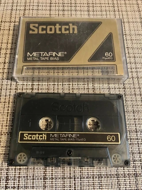 SCOTCH METAFINE 60 (Type IV) CASSETTE USED BLANK METAL TAPE $24.00 ...