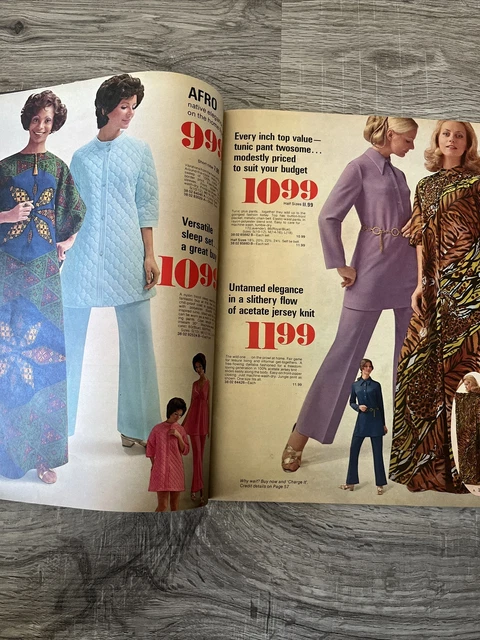 VINTAGE SEARS 1971 Spring Value Catalog Fashion Electronics Furniture ...
