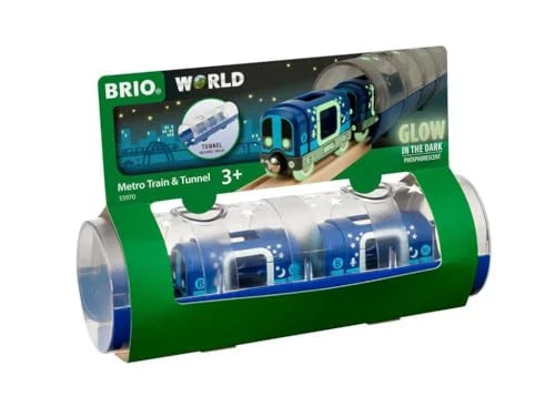 BRIO WORLD METRO Train & Tunnel [Wooden Rail Toy] 33970 Brand New £60. ...
