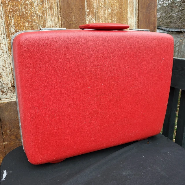 VINTAGE 21& RED Samsonite Silhouette Travel Suitcase Luggage Hard Shell ...