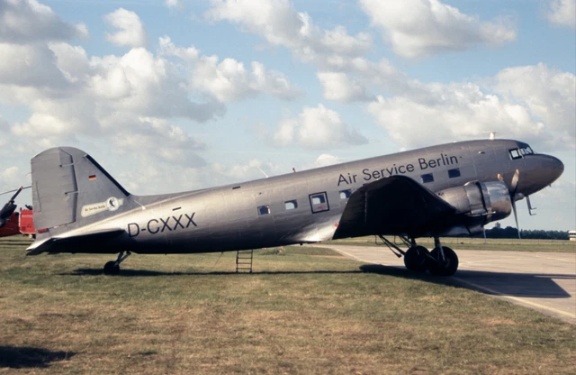 ORIGINAL AIRCRAFT SLIDE Douglas DC-3 Air Service Berlin EUR 1,00 ...