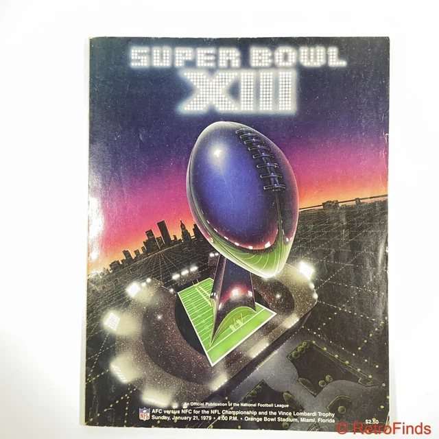 PITTSBURGH STEELERS VS Dallas Cowboys Super Bowl XIII programme NFL EUR ...