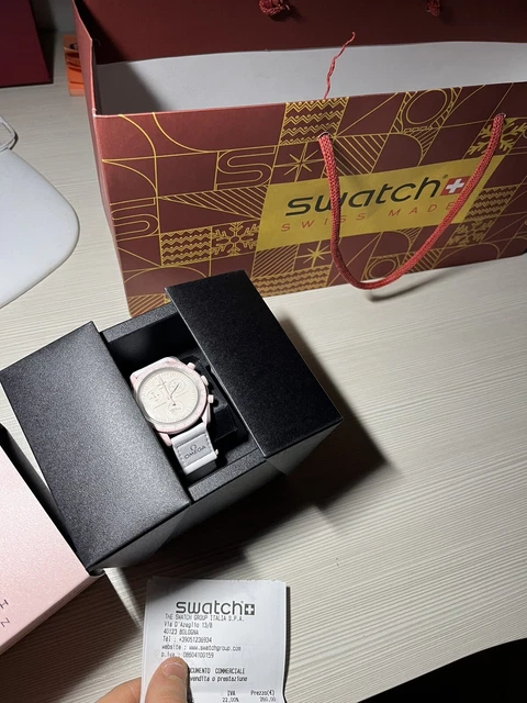 OMEGA SWATCH MISSON to Venus Moonswatch Receipt New READ DESC £289.35 ...