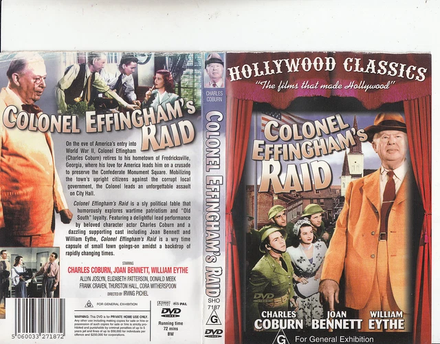 COLONEL EFFINGHAM'S RAID-1946-[CHARLES Coburn]-Hollywood Classics-Movie ...