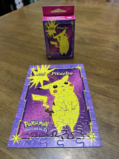 RARE PIKACHU #25 Pokemon Mini 50-Piece Puzzle 5"X7" (1999) Complete ...
