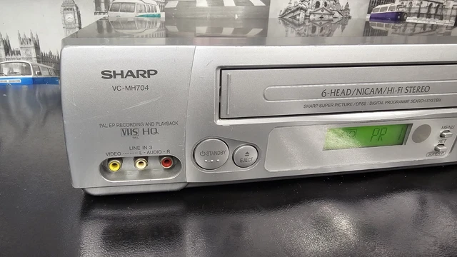 SHARP VC-MH704 NICAM 6 Teste Vcr Videocassetta Lettore EUR 46,50 ...