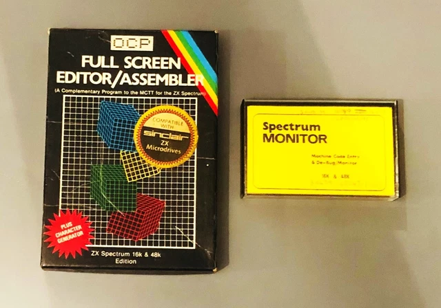 OCP FULL SCREEN Editor/Assembler & Zx Spectrum Monitor £14.99 - PicClick UK