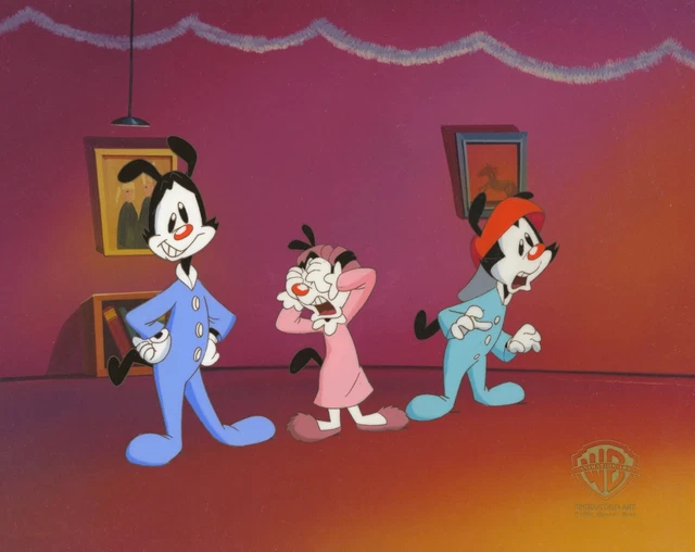 ANIMANIACS-YAKKO, WAKKO, DOT-ORIGINAL Production Cel-La La Law £494.29 ...