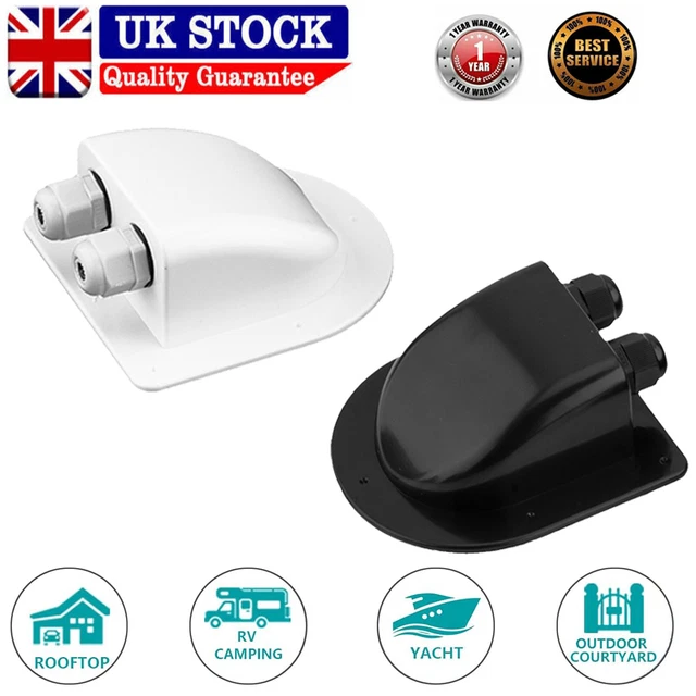 SOLAR PANEL ROOF Top Double Cable Entry Gland Box Caravan Camper Van ...