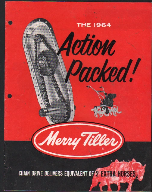 1963 MERRY TILLER Garden Rotavator Brochure Leaflet £7.50 - PicClick UK