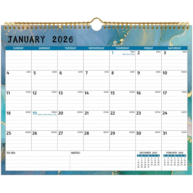 WALL CALENDAR 2026-2027 â€“ 2 Year Calendar 2026-2027, Jan 2026 â€“ Dec ...
