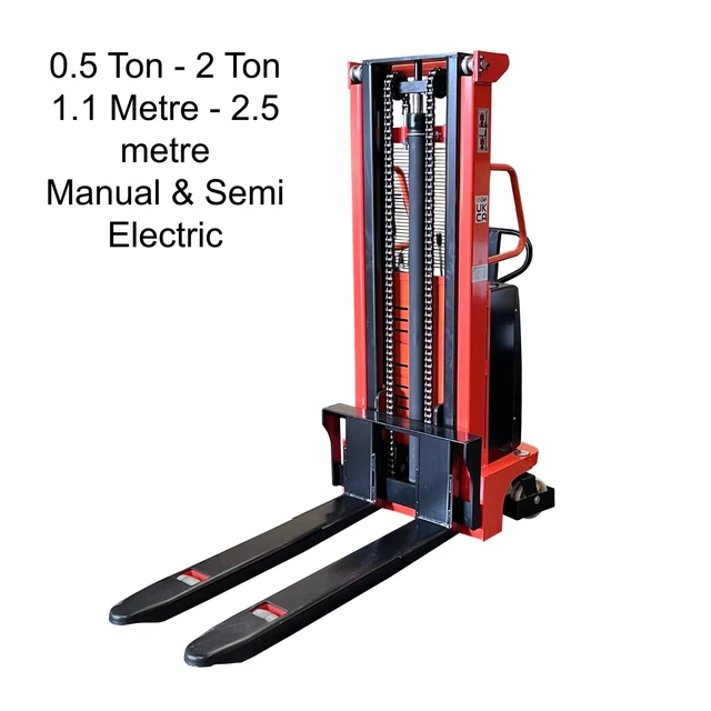MANUAL / SEMI Electric Hydraulic Lifting Pallet Stacker WarehouseTruck ...