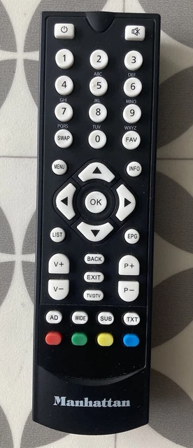 GENUINE MANHATTAN PLAZA DS-100 Remote Control Freesat Receiver £10.00 ...