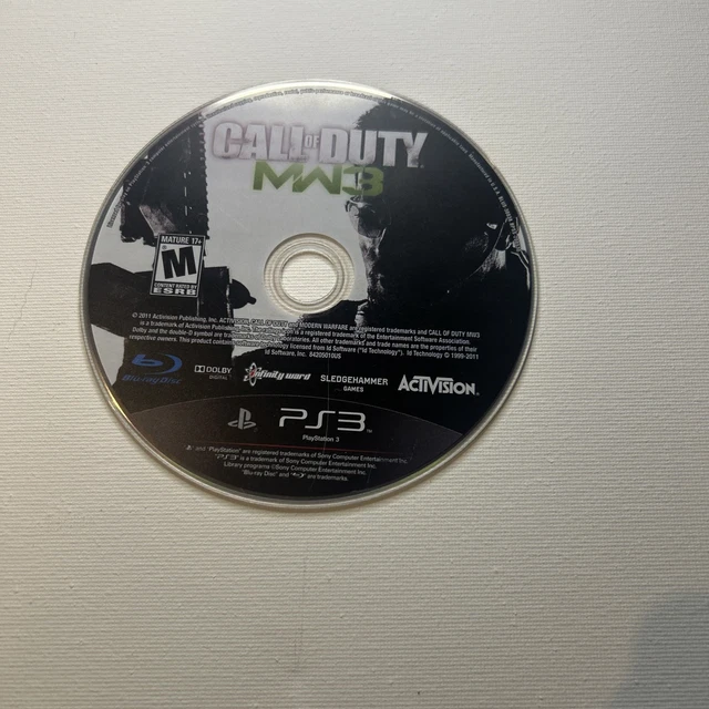 CALL OF DUTY Modern Warfare 3 MW3 PS3 (Sony PlayStation 3, 2011) Disc ...